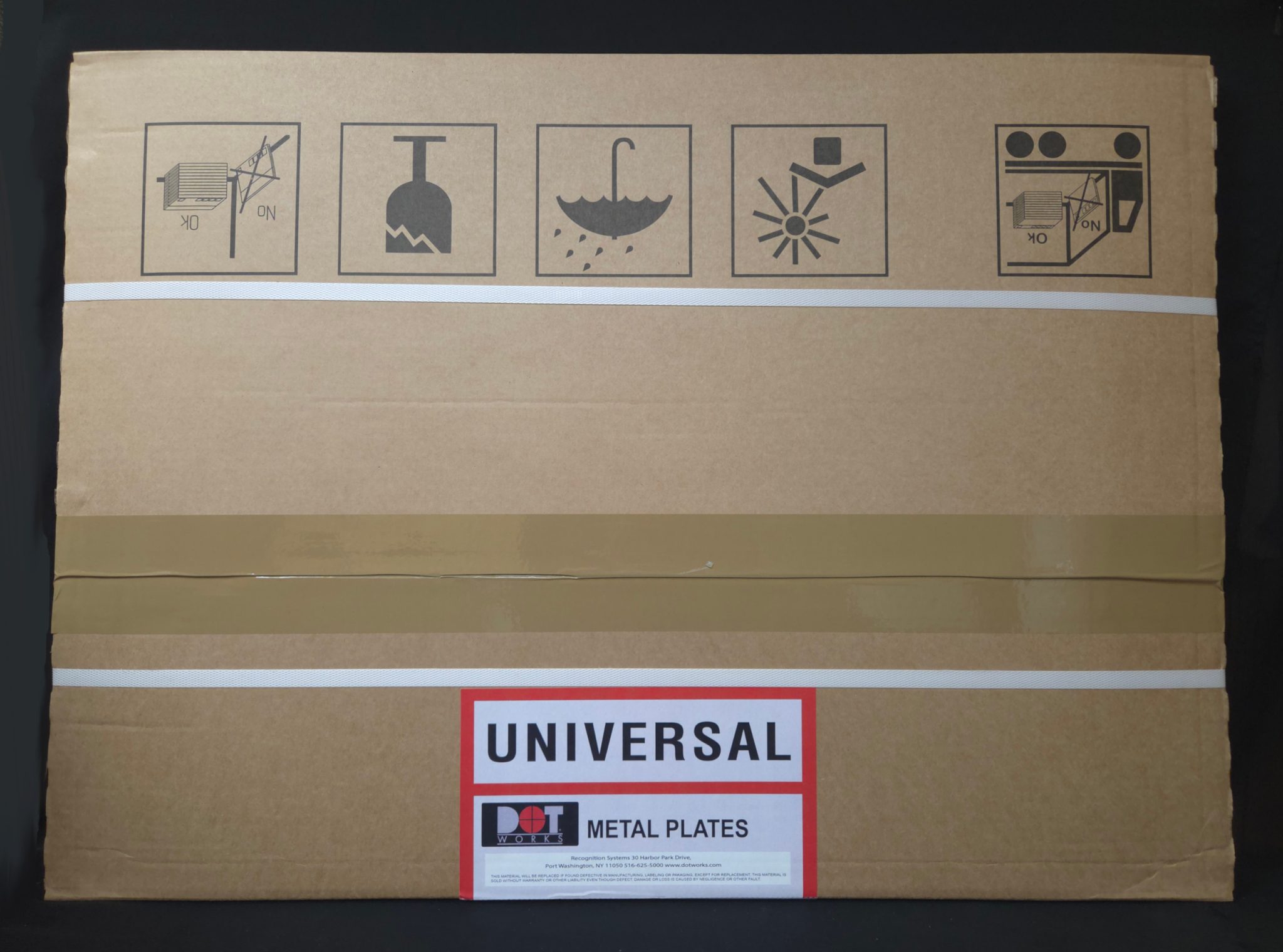 Universal DOP Metal Plates 11-1/4 x 19-3/8 PB, Box Of 100 - Valley ...